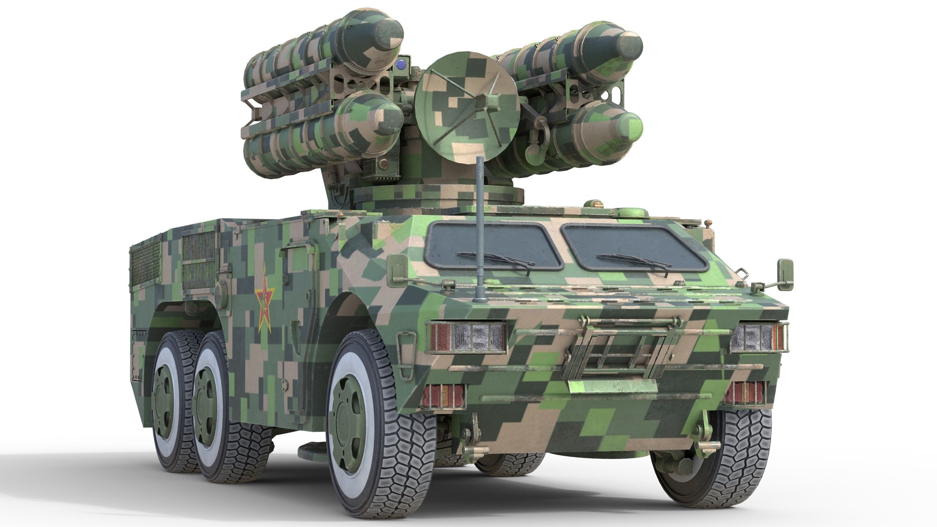 HQ-7B Chinese Air Defense Missile System Model - TurboSquid 2431826