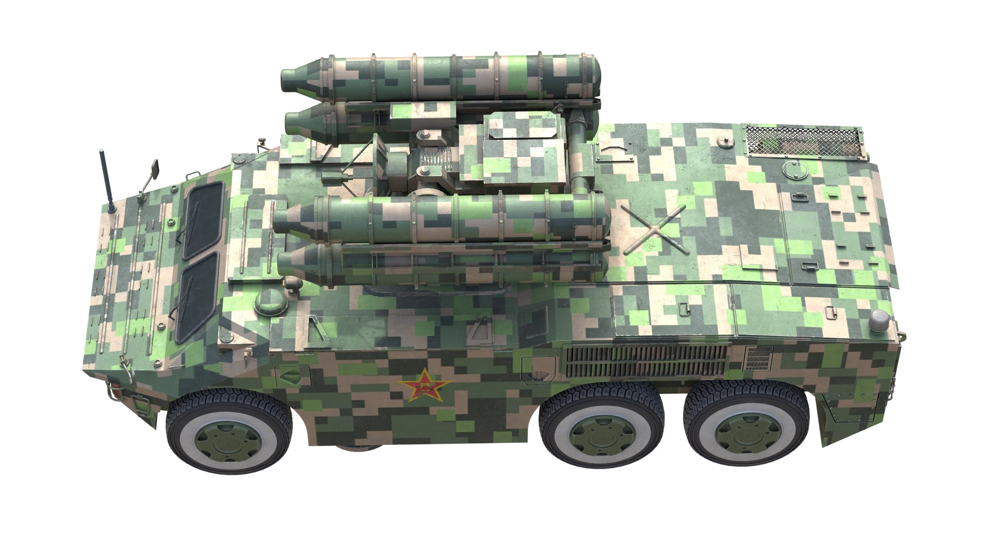 HQ-7B Chinese Air Defense Missile System Model - TurboSquid 2431826