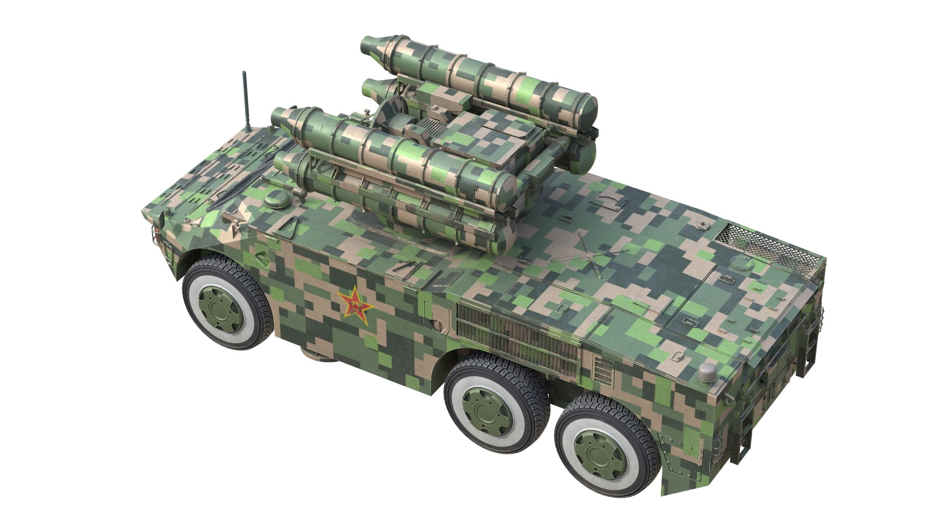 HQ-7B Chinese Air Defense Missile System Model - TurboSquid 2431826