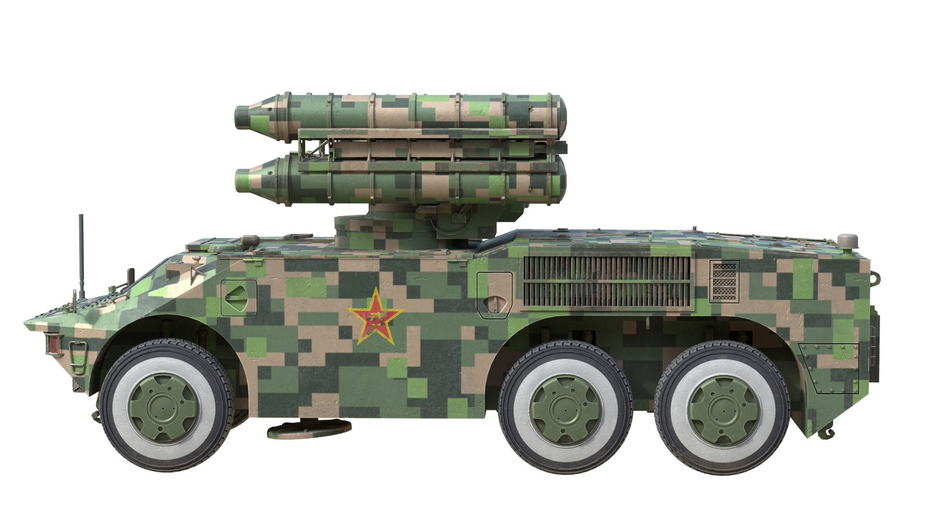 HQ-7B Chinese Air Defense Missile System Model - TurboSquid 2431826