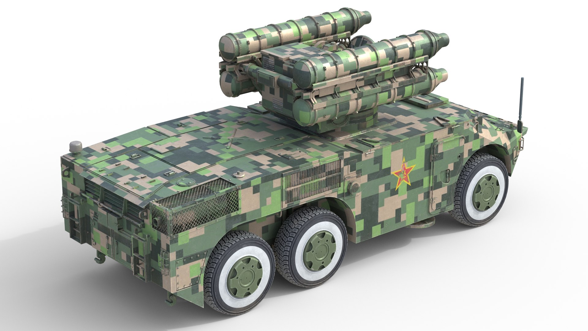 HQ-7B Chinese Air Defense Missile System Model - TurboSquid 2431826