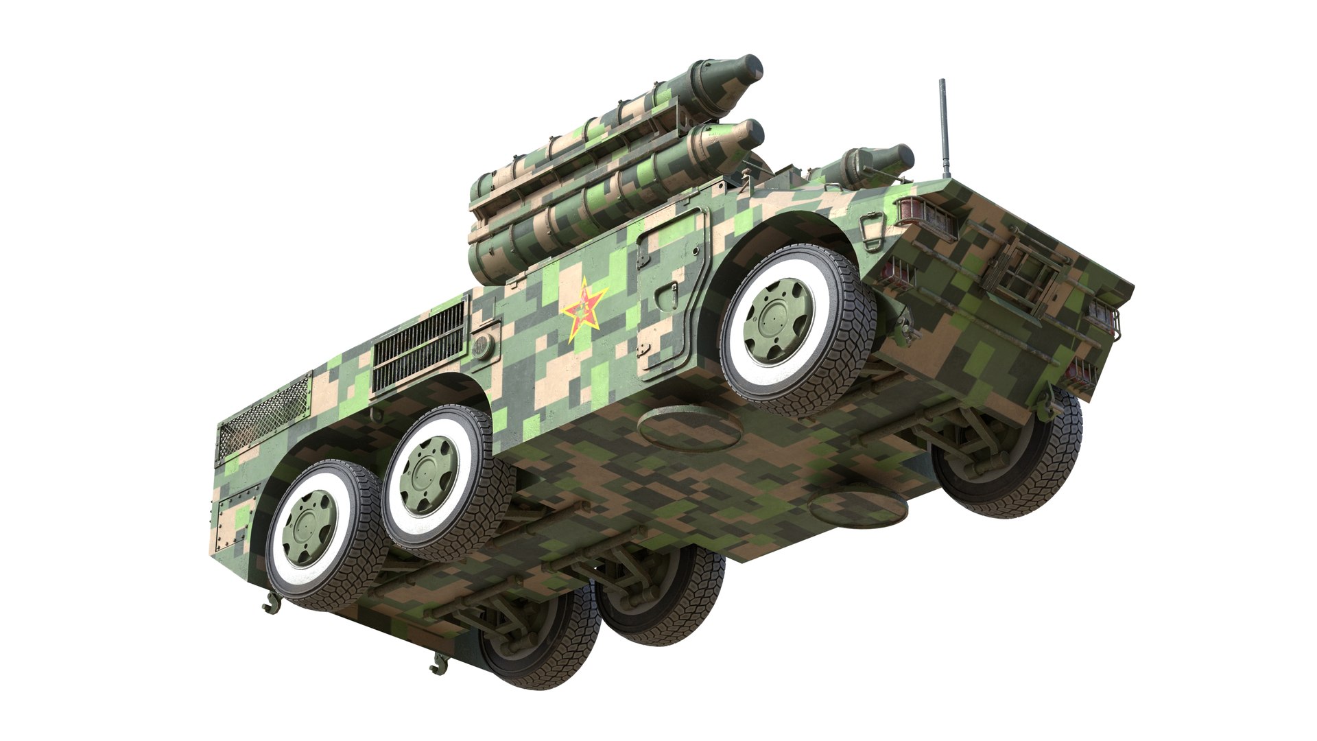 HQ-7B Chinese Air Defense Missile System Model - TurboSquid 2431826