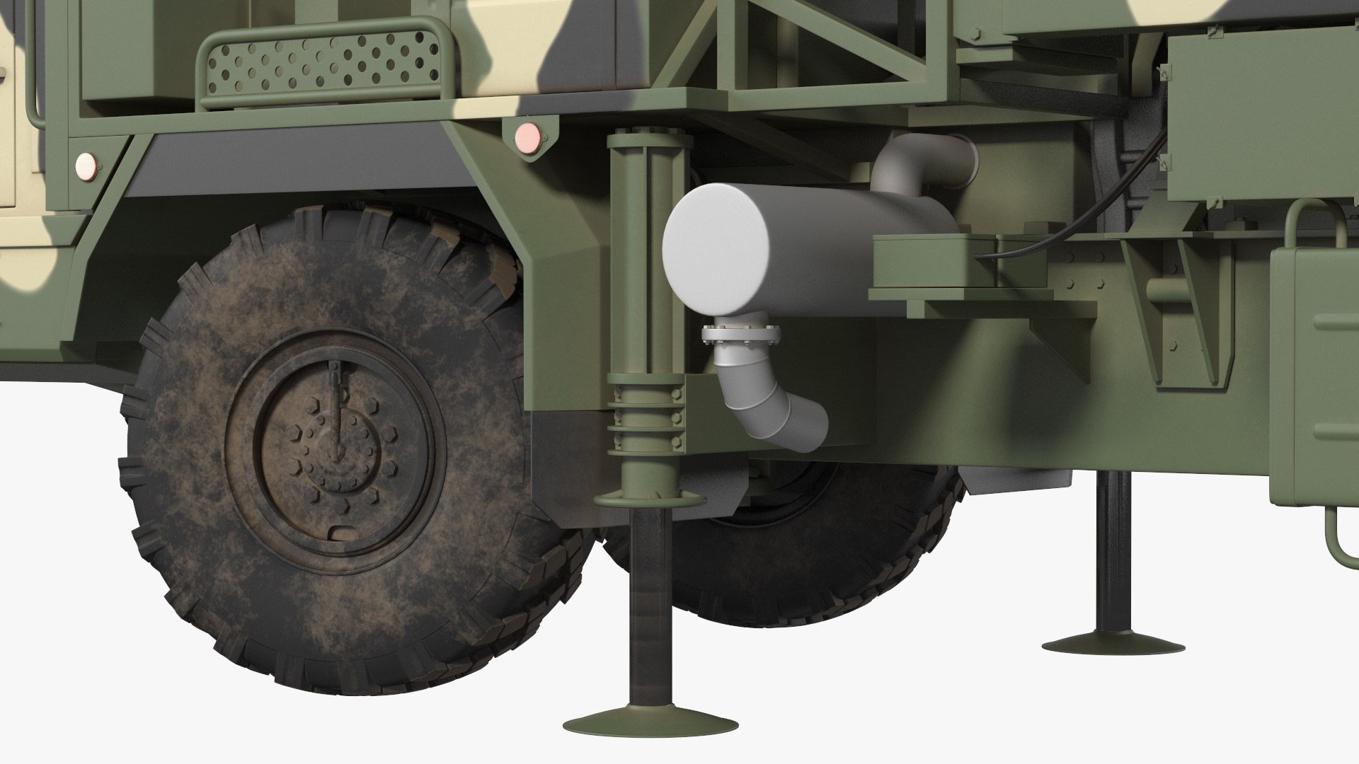 Camouflage mobile tracking radar model - TurboSquid 1700656