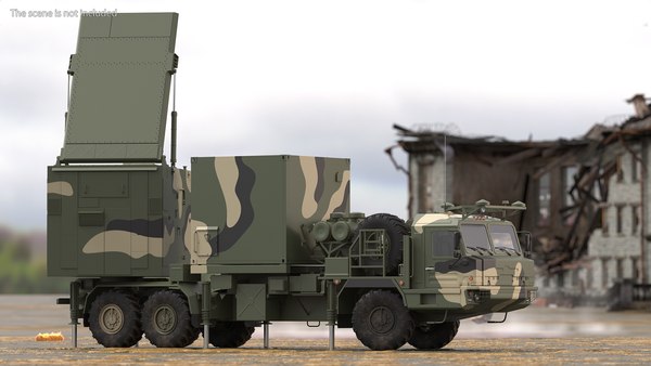 Camouflage mobile tracking radar model - TurboSquid 1700656