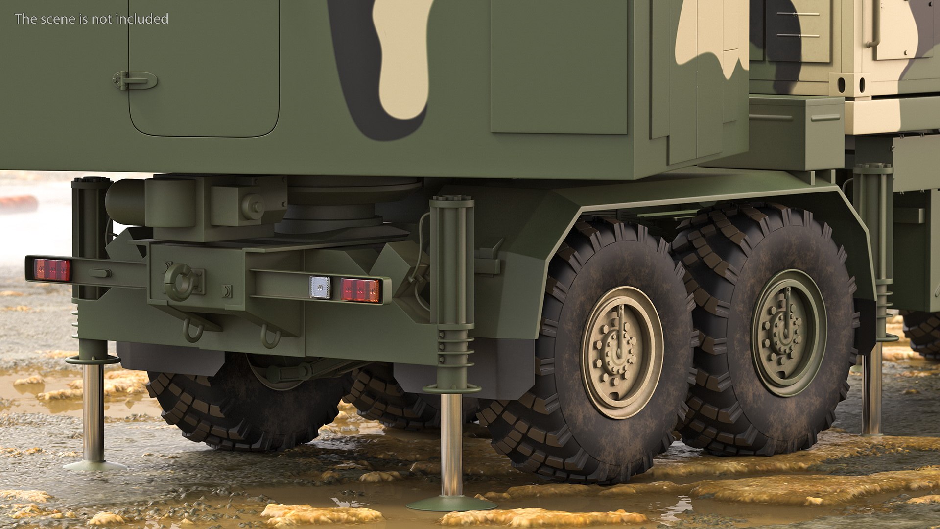 Camouflage mobile tracking radar model - TurboSquid 1700656