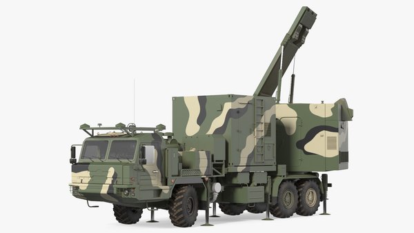 Camouflage mobile tracking radar model - TurboSquid 1700656