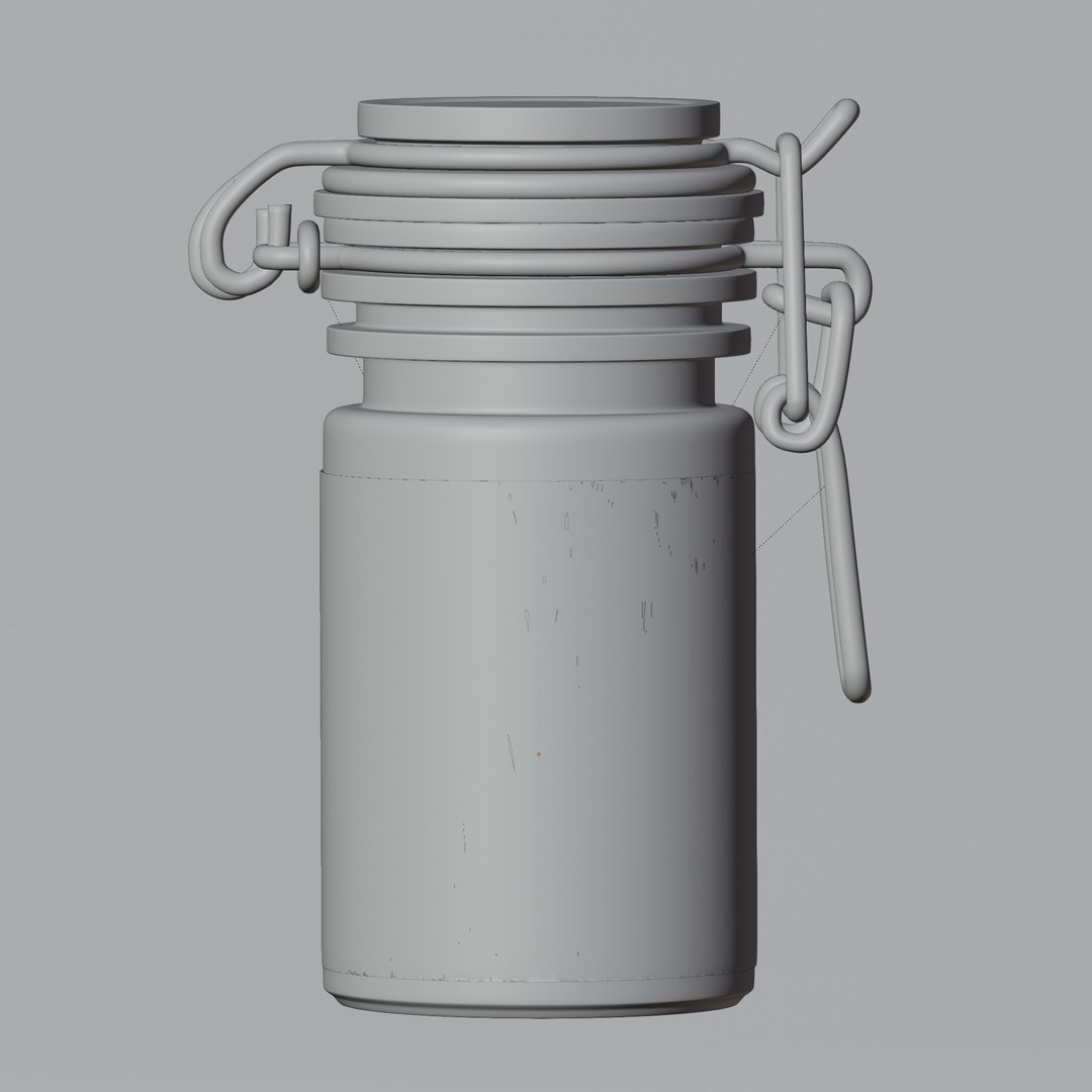 3D Glass jar container 3d model - TurboSquid 2124132