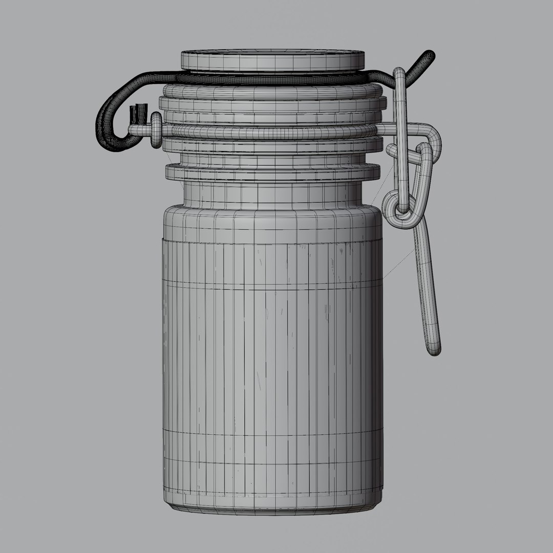3D Glass jar container 3d model - TurboSquid 2124132