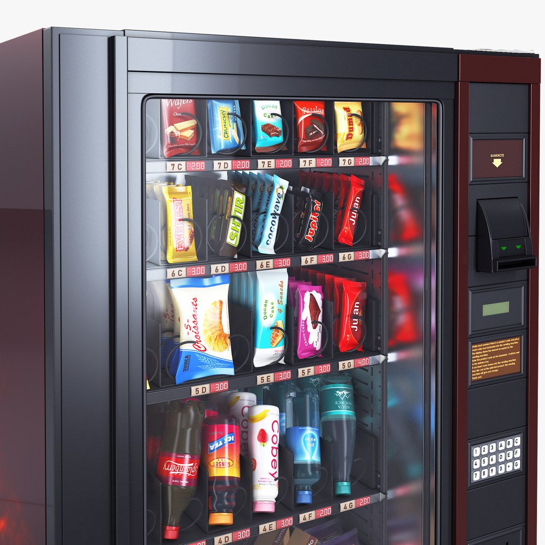 Snack Vending Machine Luce Eco M 2 Model - TurboSquid 2130729