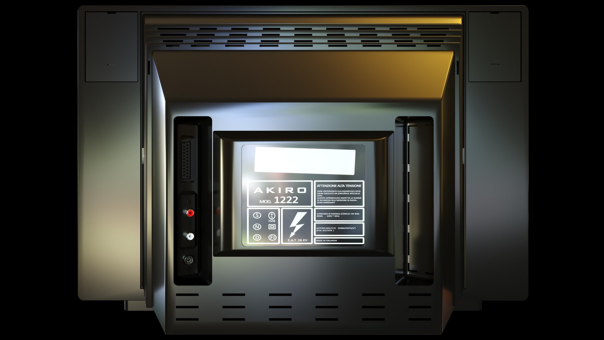 1985 Stereo Tv 3D - TurboSquid 1629645