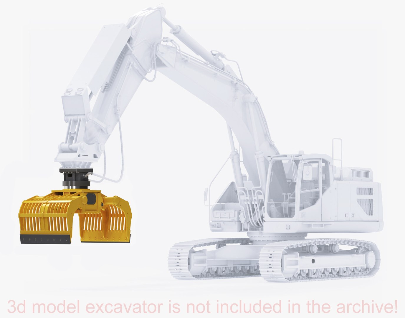 3d demolition sorting grapples