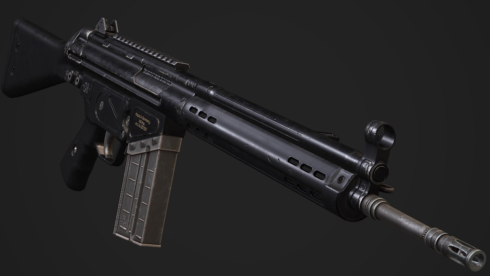 3D G3A1 - PBR Game Ready - TurboSquid 1961773