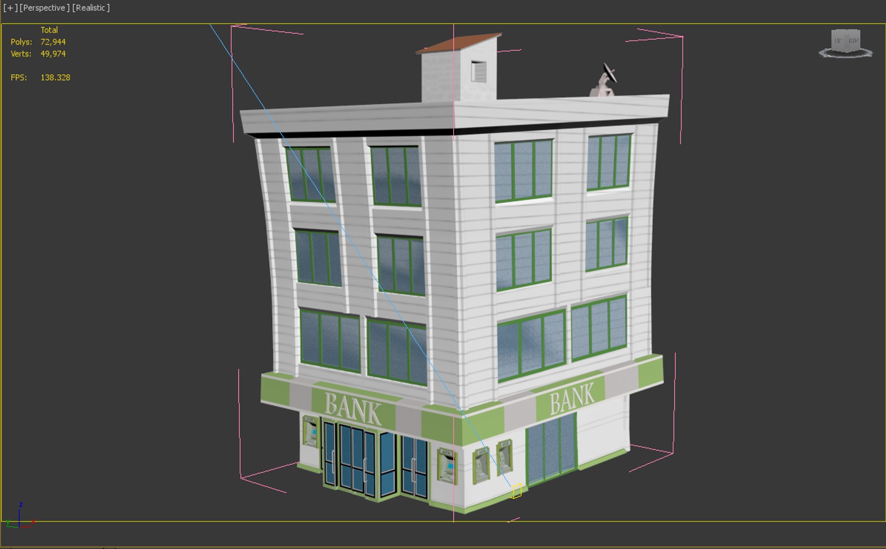 Bank Building 3D Model - TurboSquid 1368009