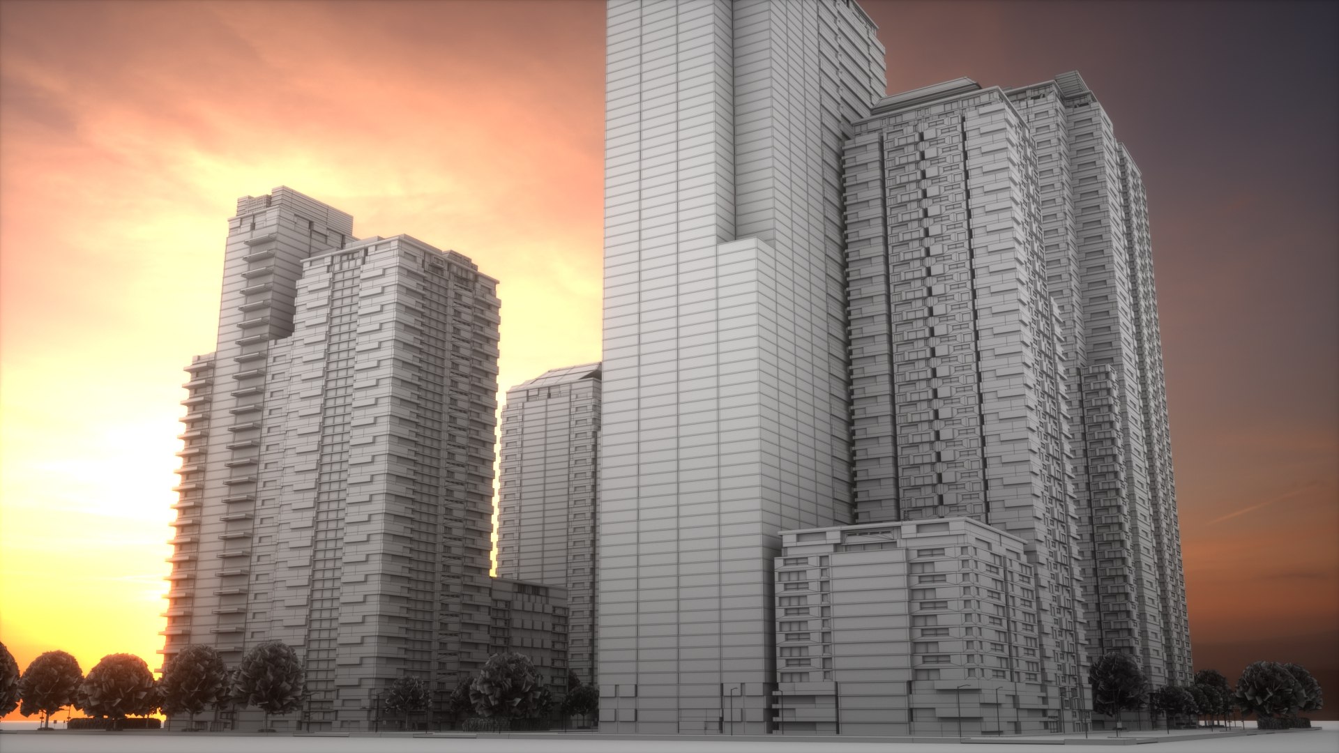 City Block Type B16 3D - TurboSquid 2092346