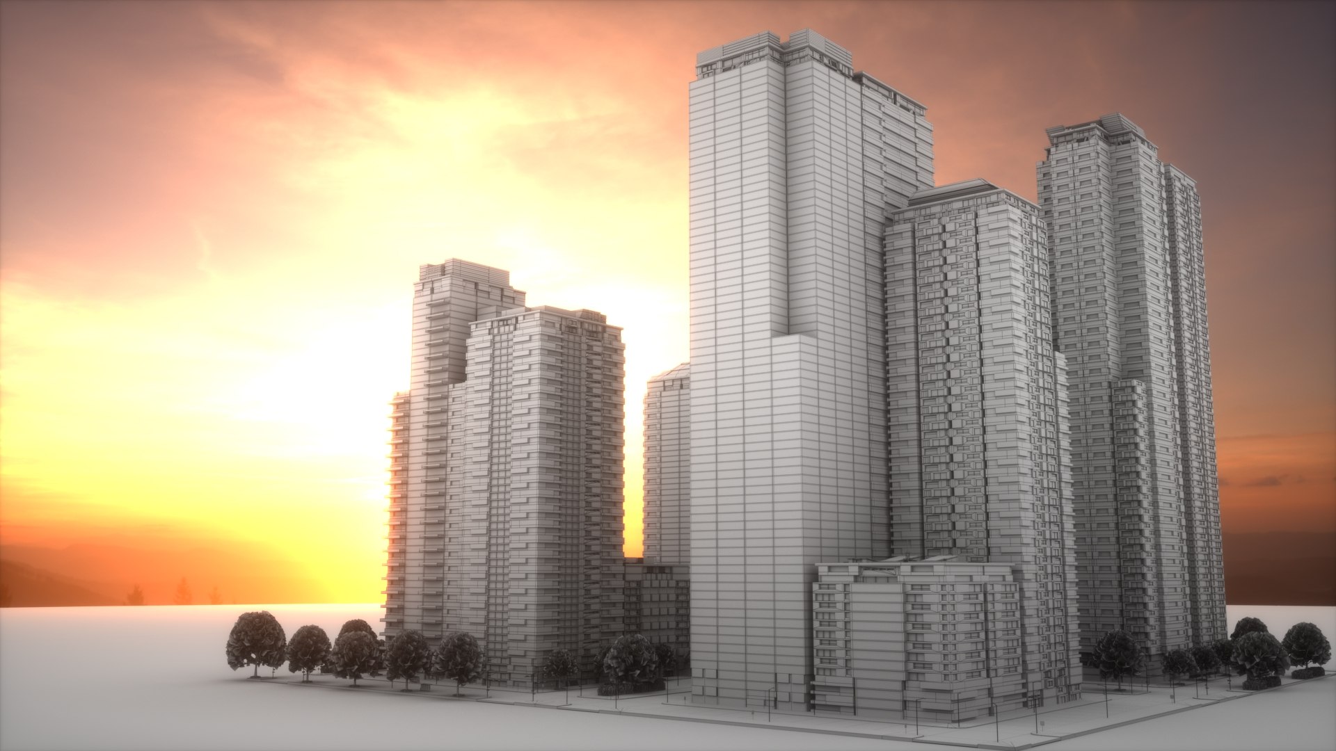 City Block Type B16 3D - TurboSquid 2092346