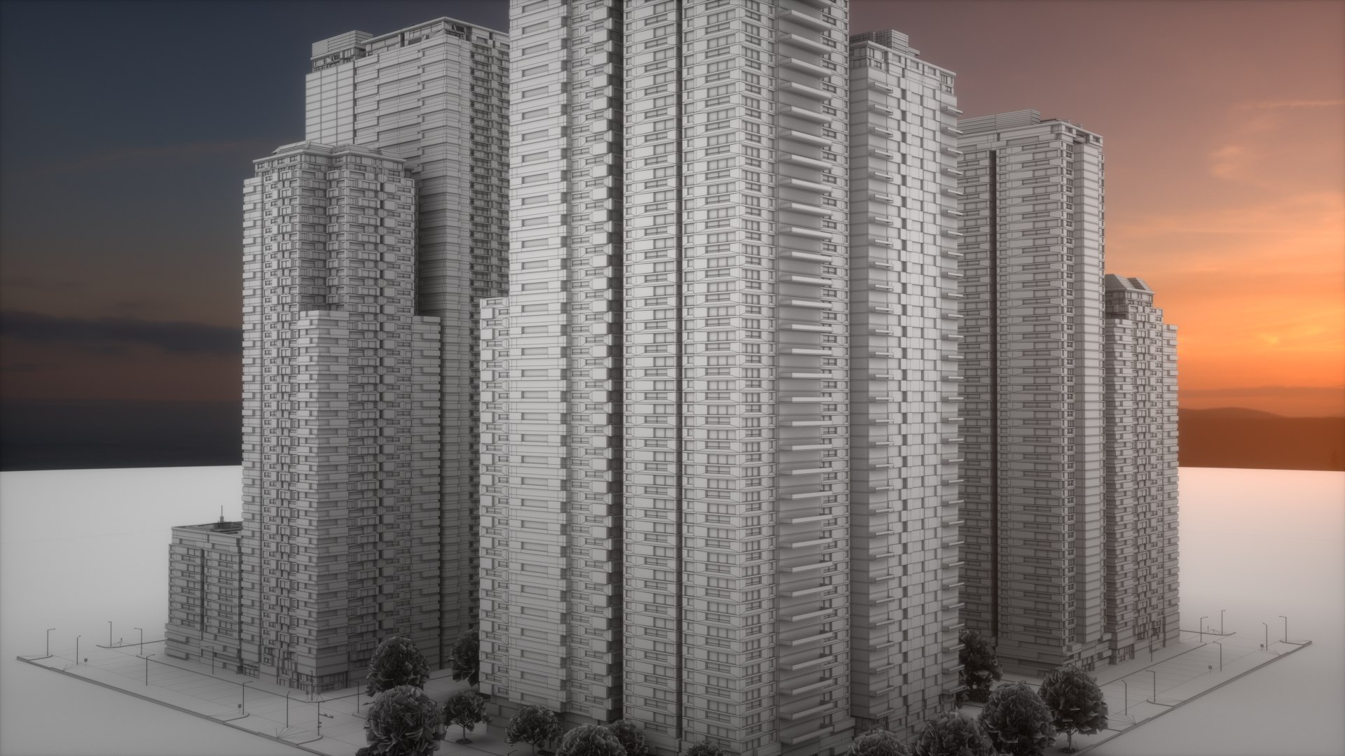 City Block Type B16 3D - TurboSquid 2092346