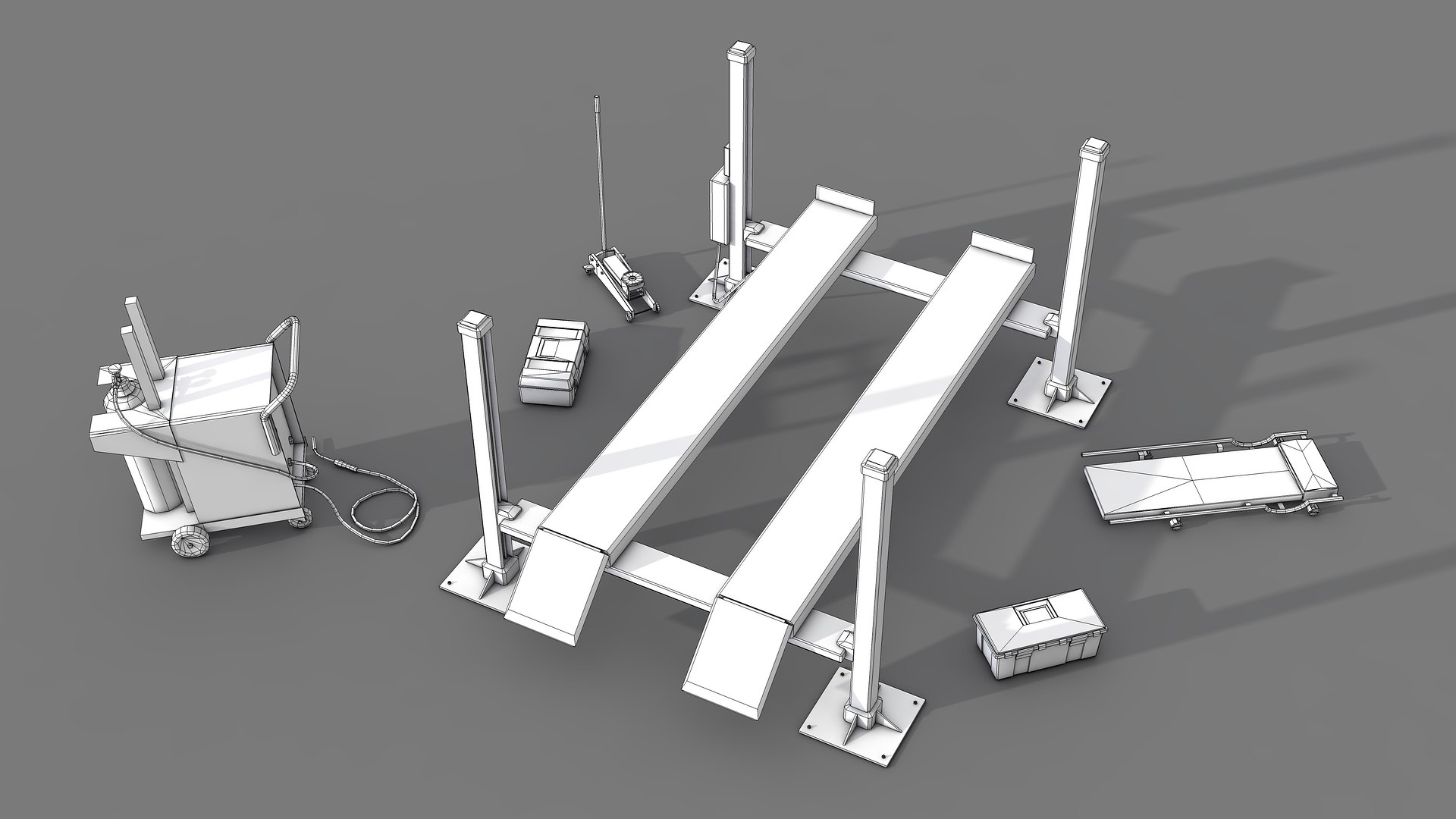 Car Service Kit Industrial Model - TurboSquid 1510397