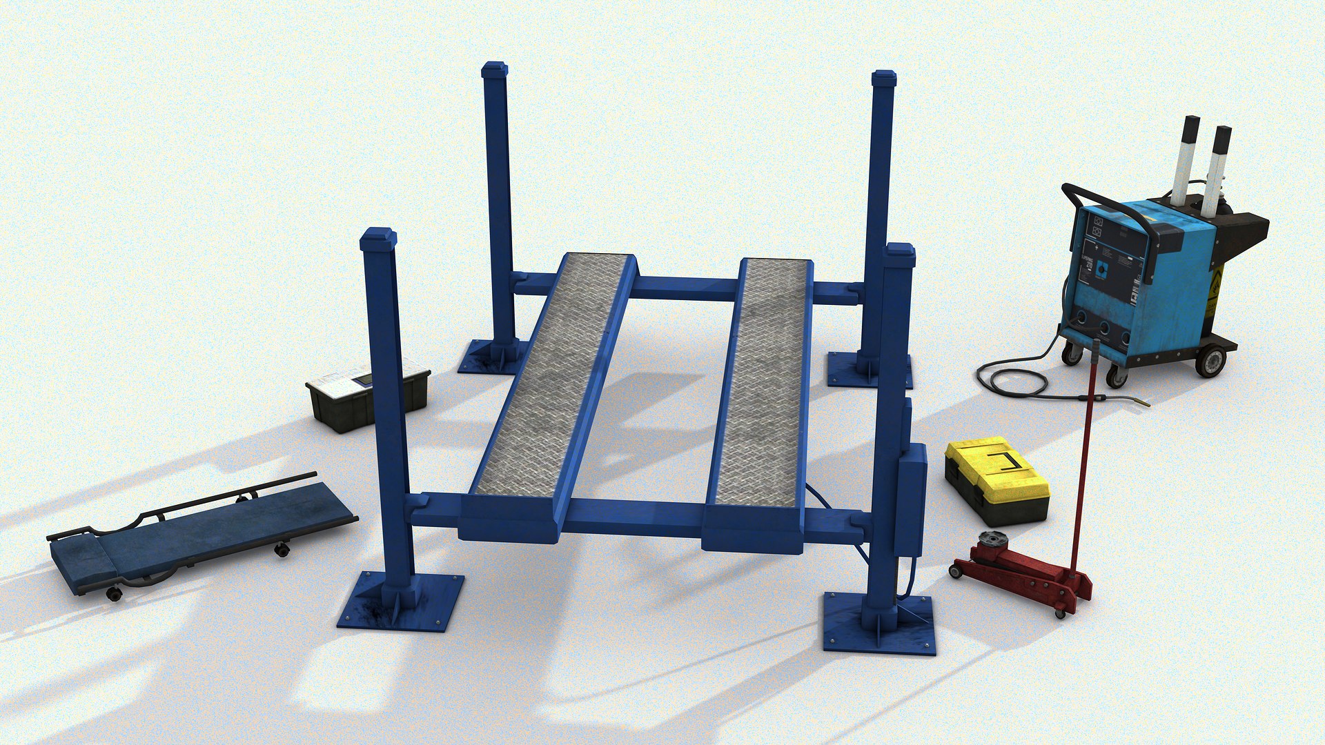 Car Service Kit Industrial Model - TurboSquid 1510397