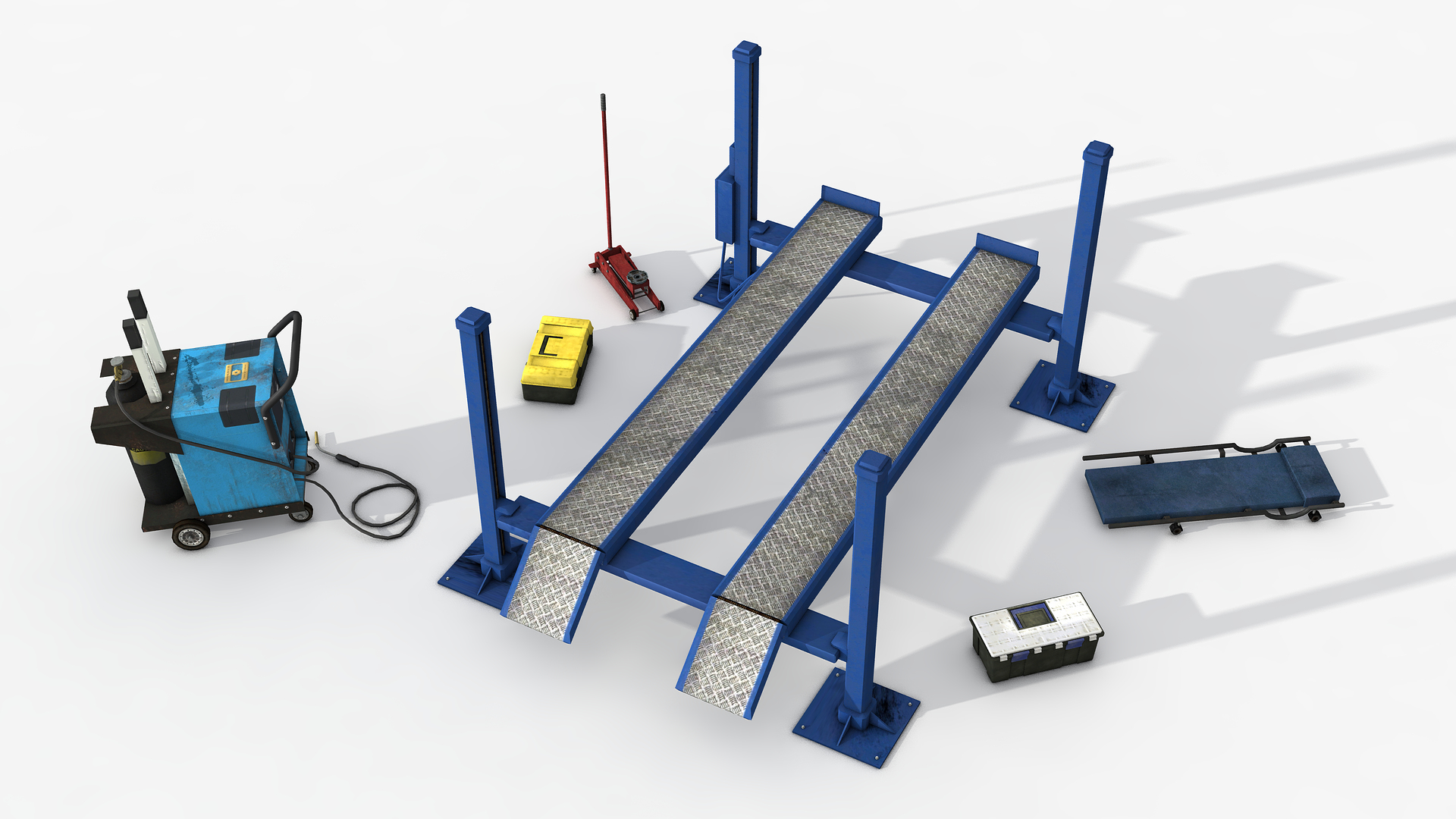 Car Service Kit Industrial Model - TurboSquid 1510397