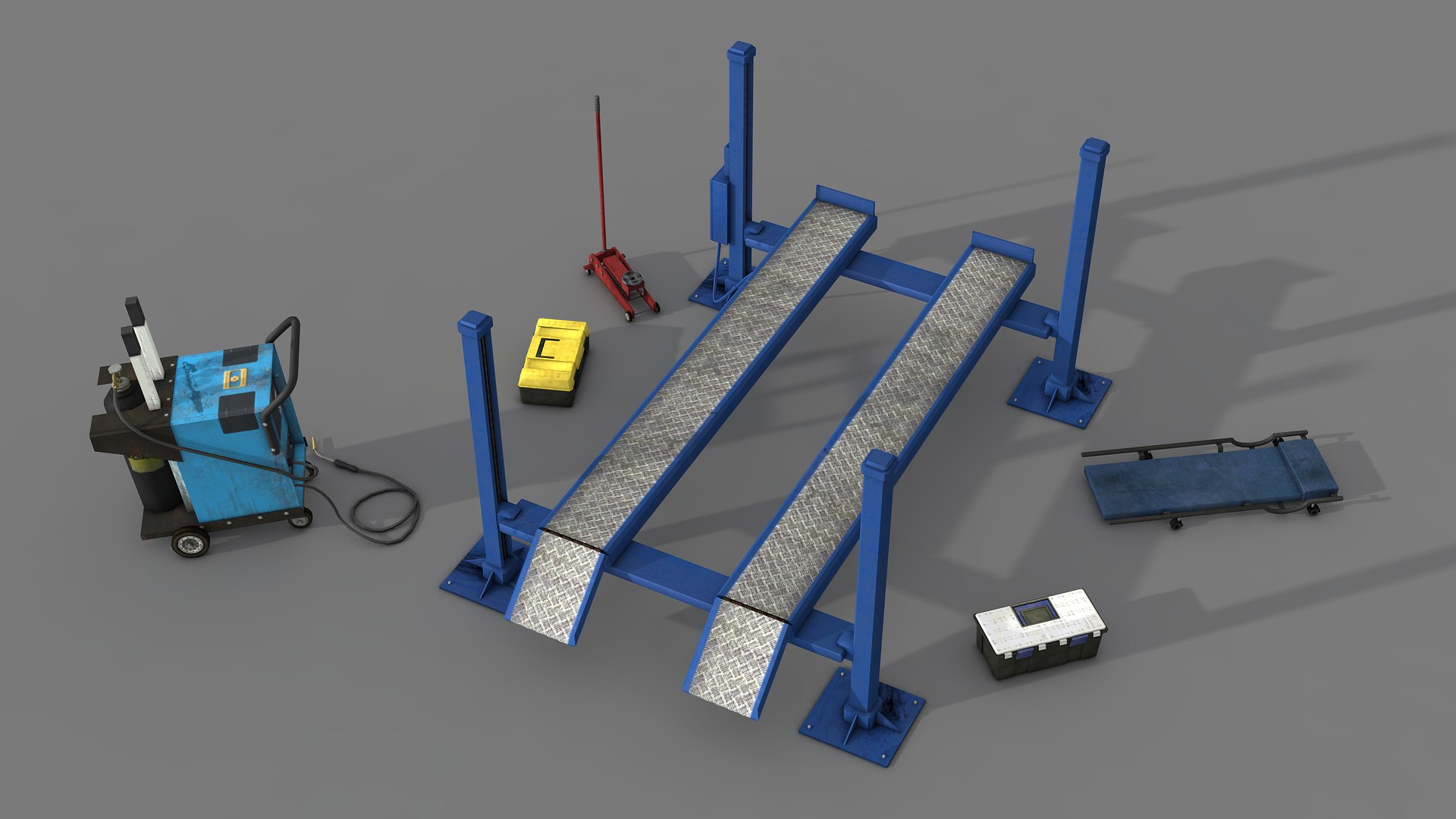 Car Service Kit Industrial Model - TurboSquid 1510397