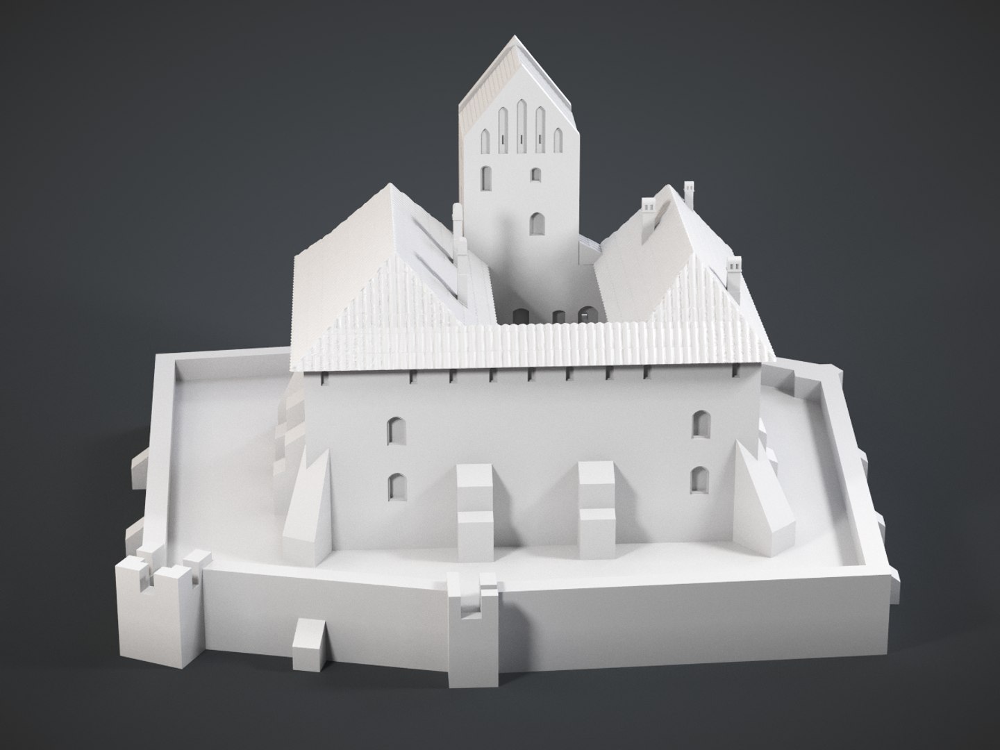 3d Medieval Castle Trakai - Model