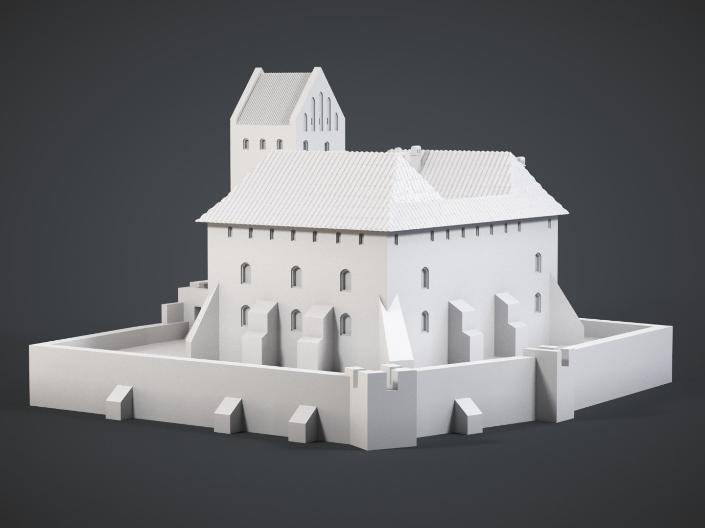 3d Medieval Castle Trakai - Model