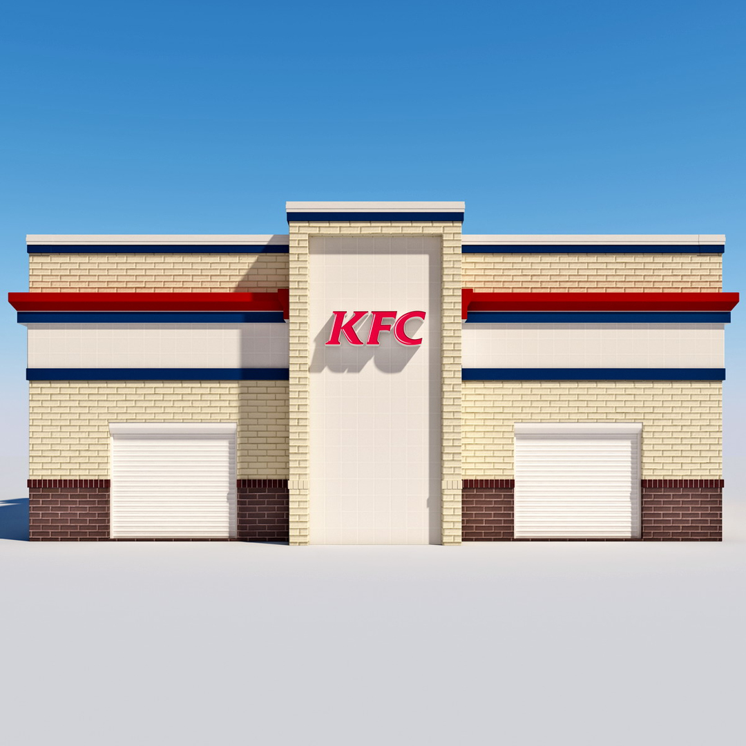 3d kfc restaurant house