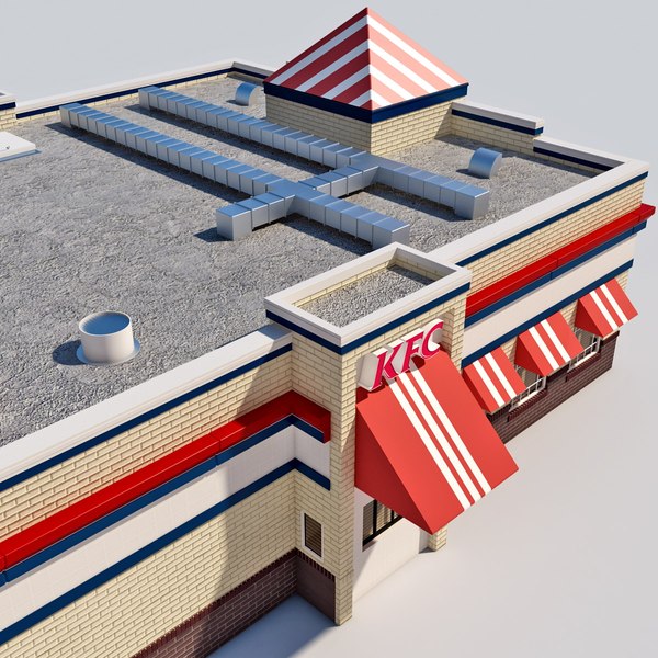 3d kfc restaurant house