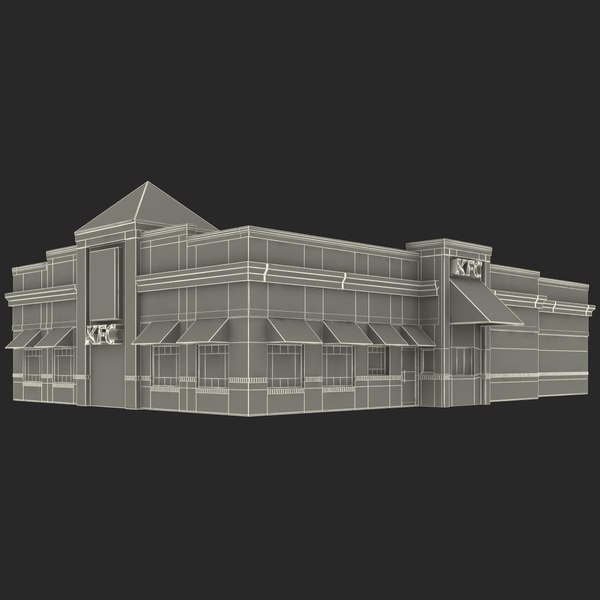 3d kfc restaurant house