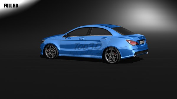 mercedes class cla 3d model