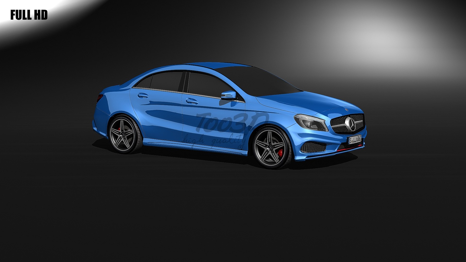 mercedes class cla 3d model