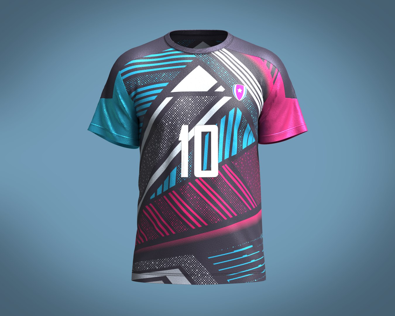 3D Soccer Sports Jersey Player-10 Model - TurboSquid 1968043