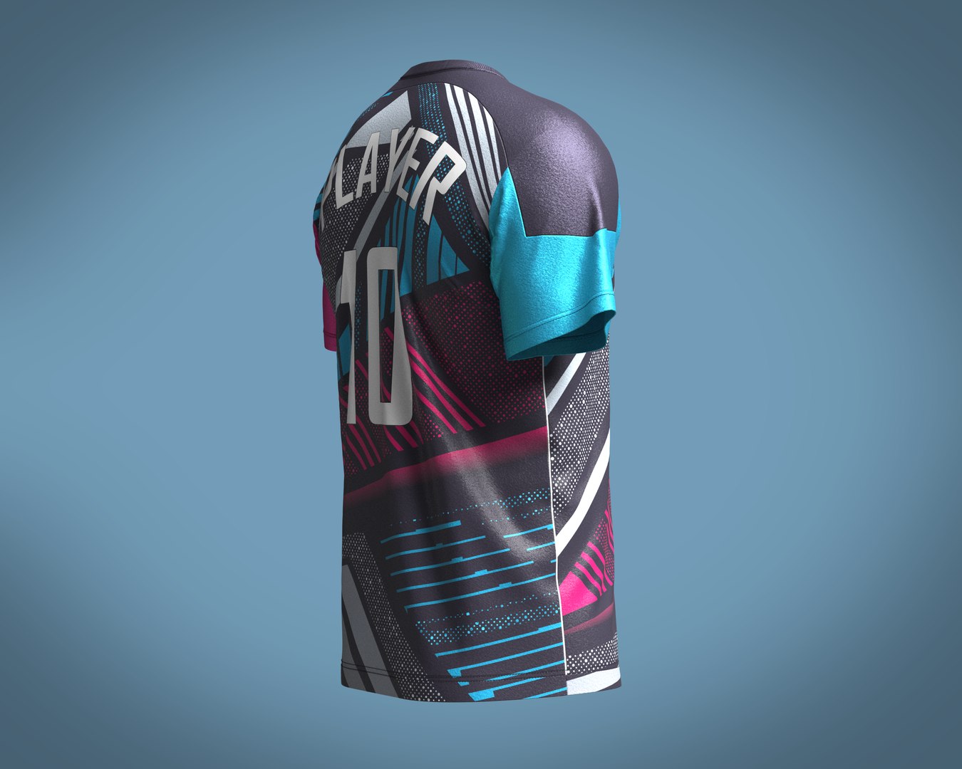3D Soccer Sports Jersey Player-10 Model - TurboSquid 1968043