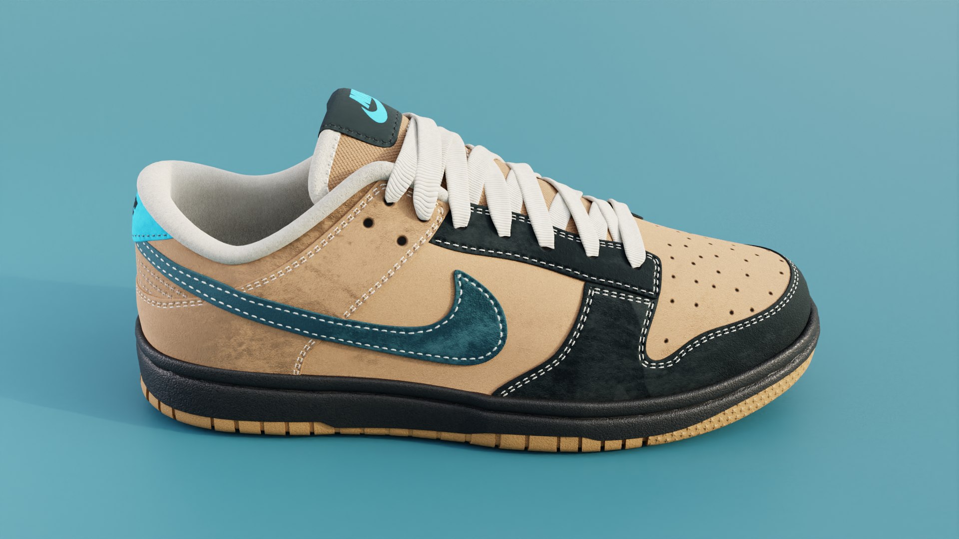 Nike Dunk Low 7 Pieces Model - TurboSquid 2125421