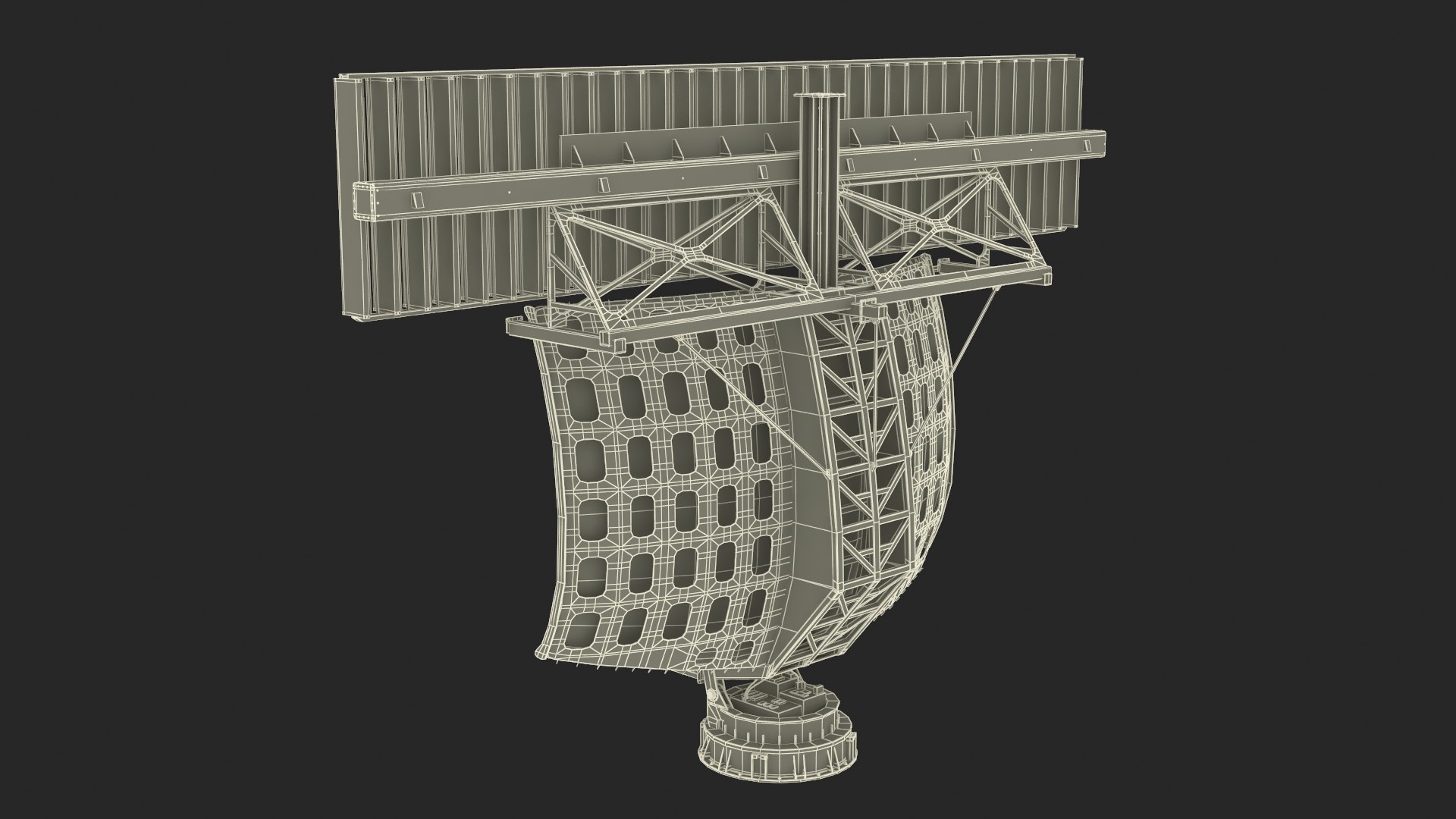 3D Surveillance Radar Model - TurboSquid 2282356