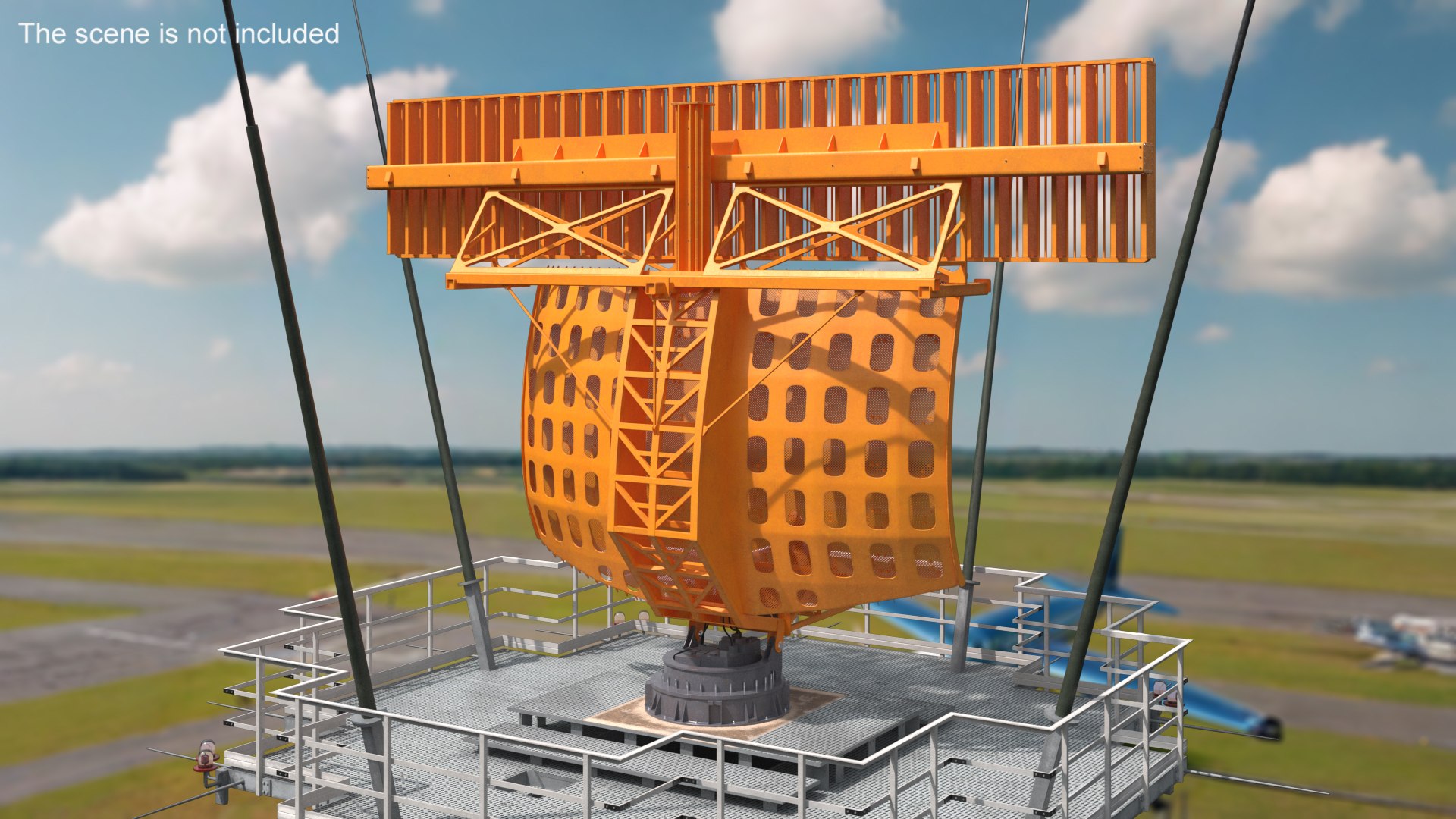 3D Surveillance Radar Model - TurboSquid 2282356