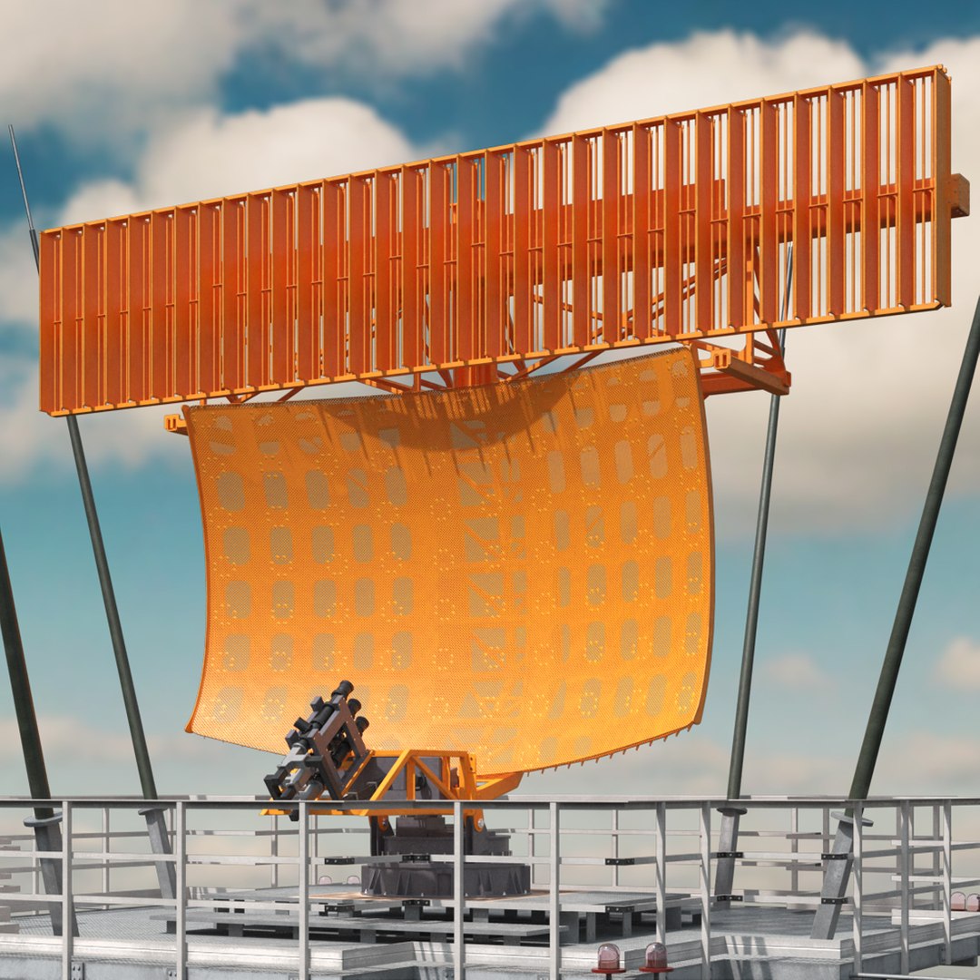 3D Surveillance Radar Model - TurboSquid 2282356