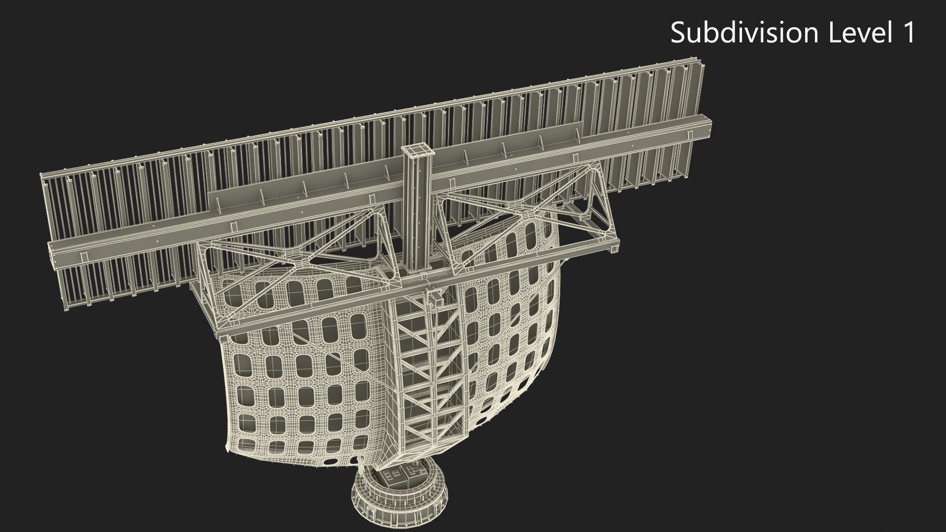 3D Surveillance Radar Model - TurboSquid 2282356