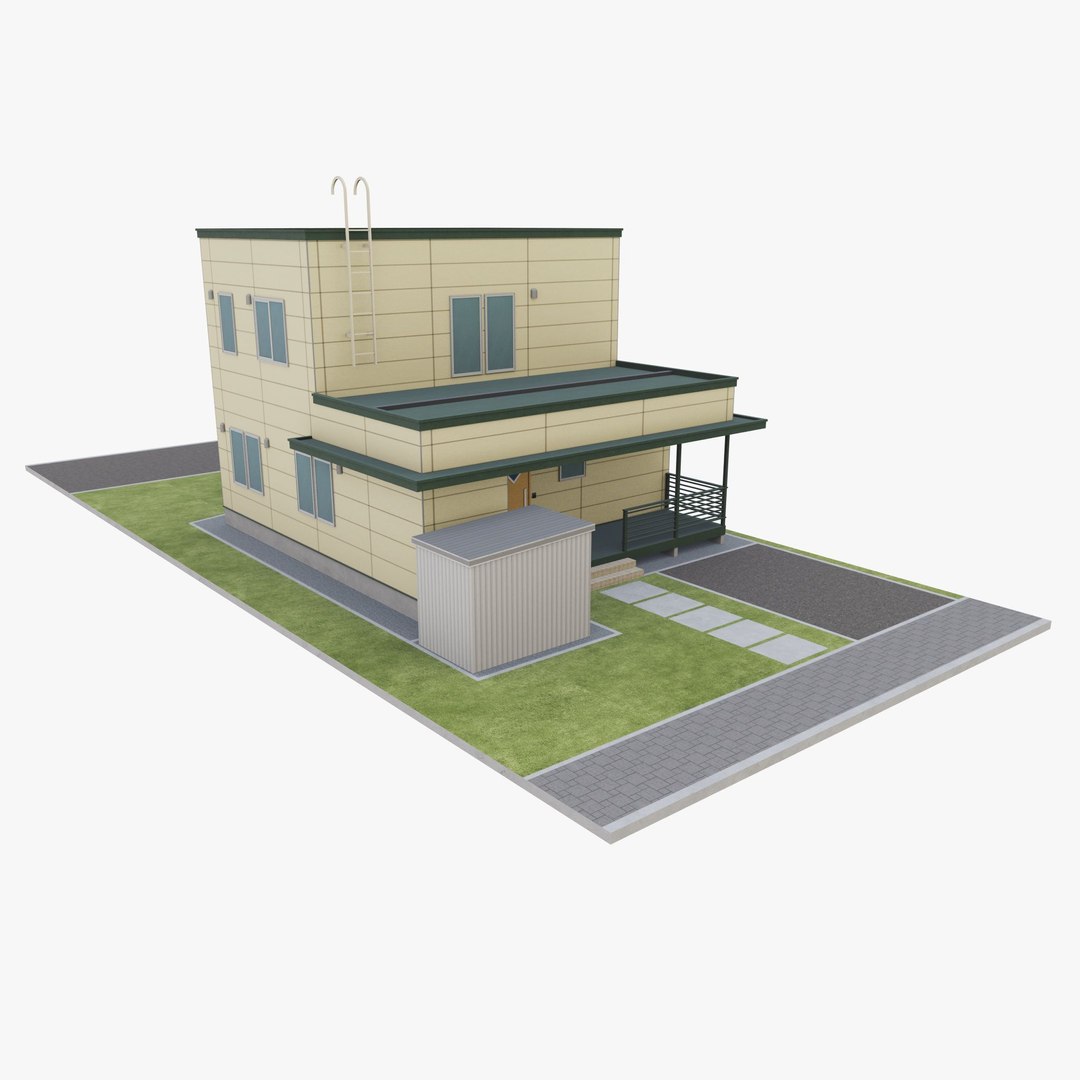 3D Japan Modern House 09 - TurboSquid 2366504