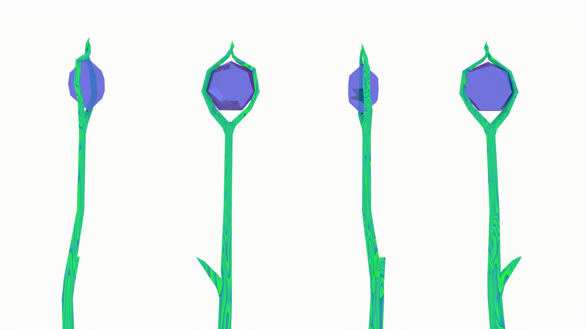 Wizard Staff Model - TurboSquid 1908950