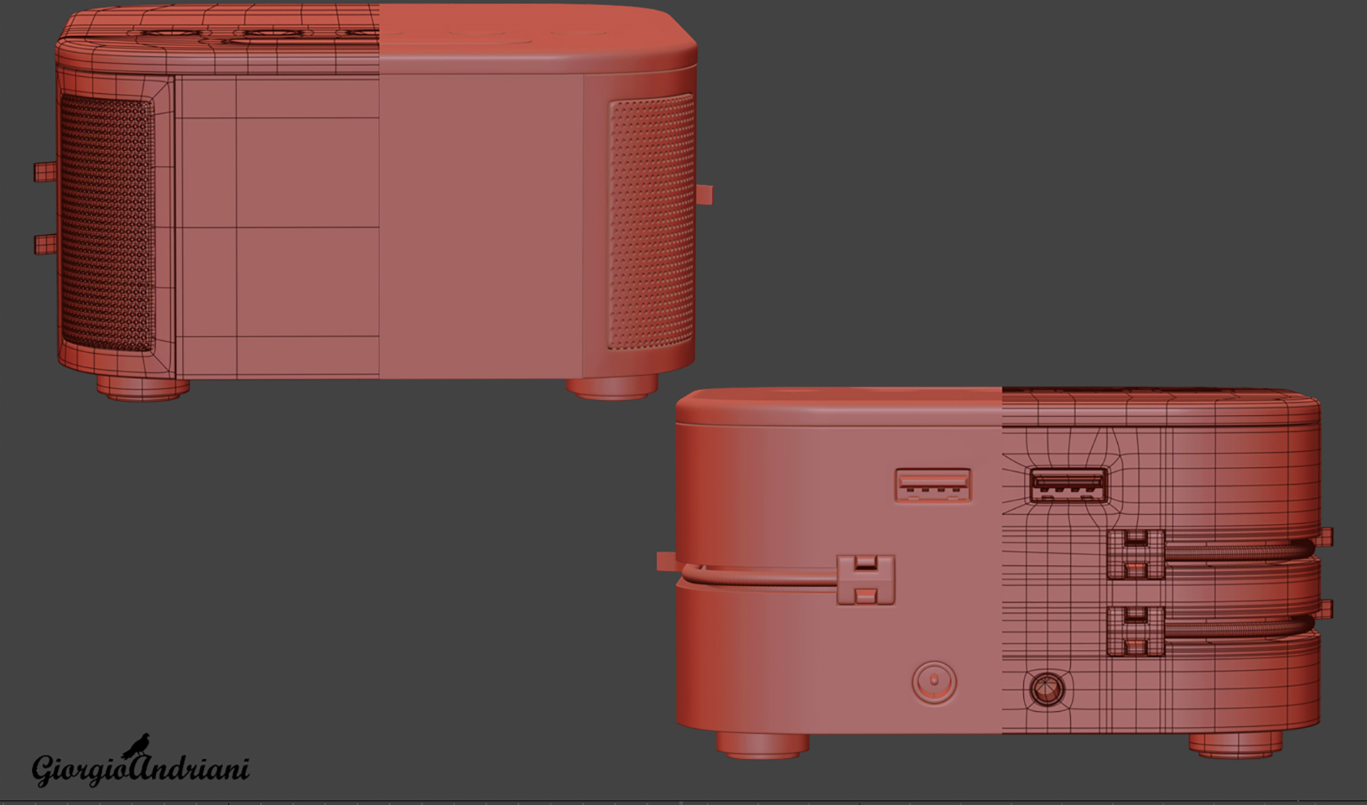 Kube Audio Clock 3D model - TurboSquid 1899014