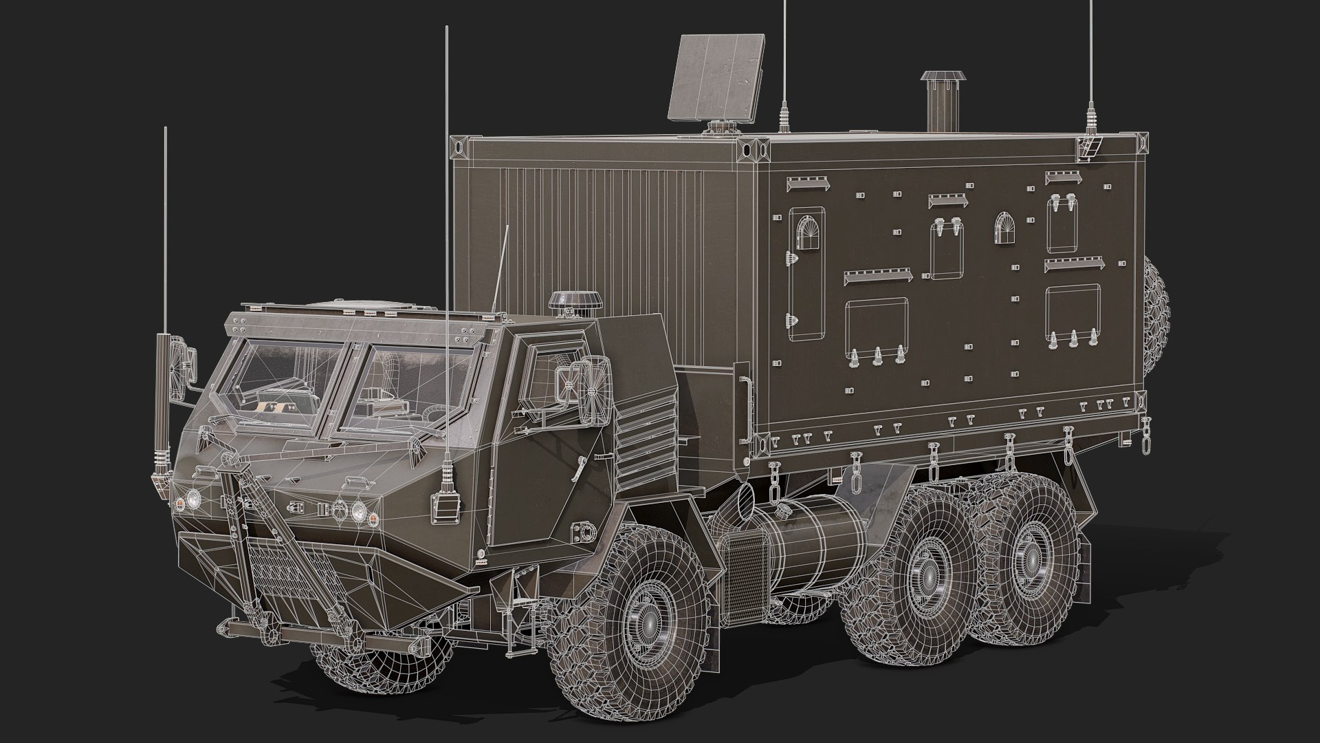 Armored Concept Radar Truck 3D Model - TurboSquid 1739581