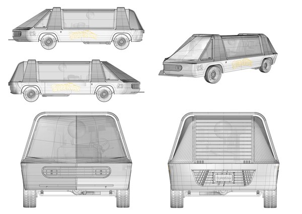 modelo 3d George Barris Super Van 1966 - TurboSquid 1772852