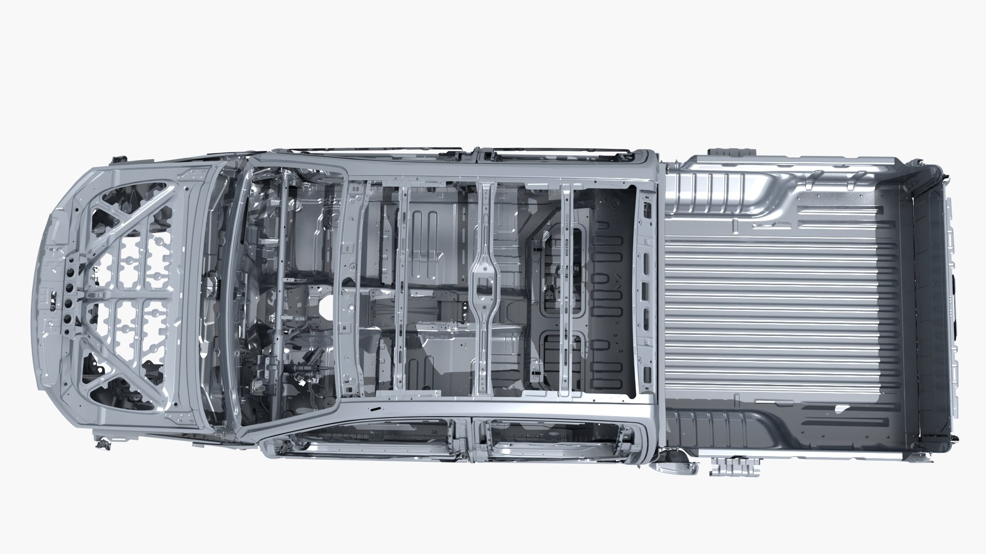 3D Model Pickup Truck Frame - TurboSquid 2066730