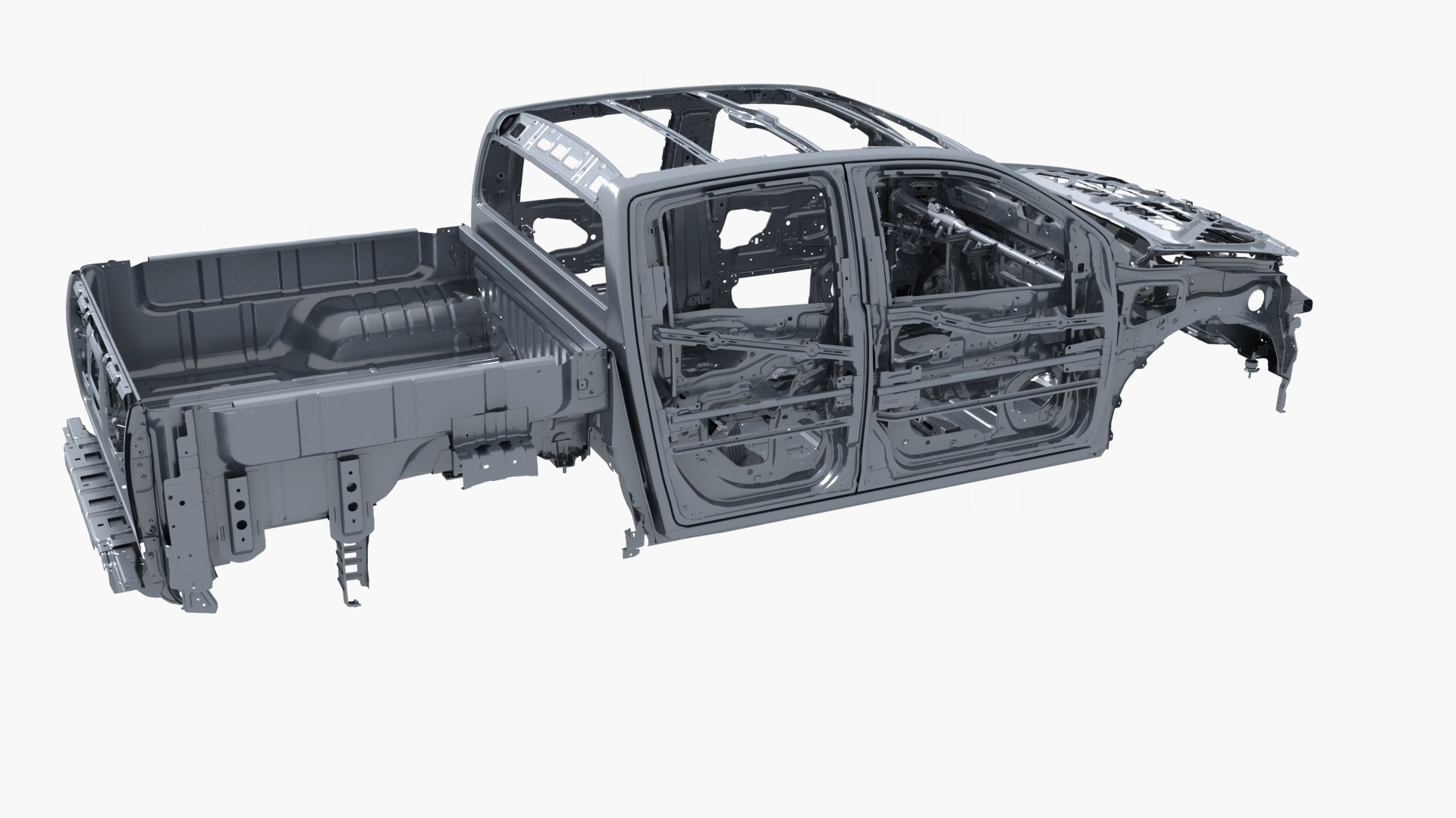 3D Model Pickup Truck Frame - TurboSquid 2066730