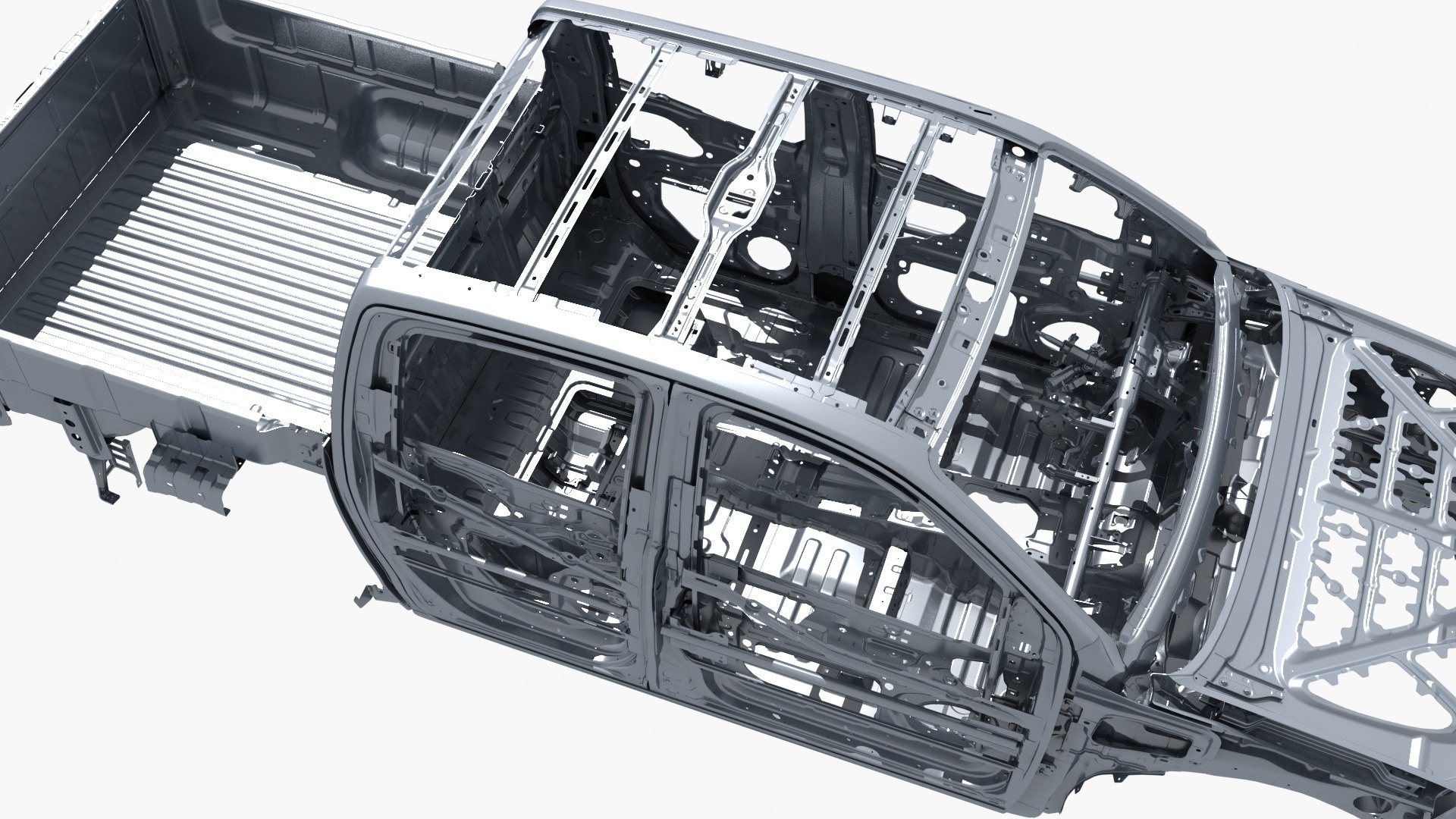 3D Model Pickup Truck Frame - TurboSquid 2066730