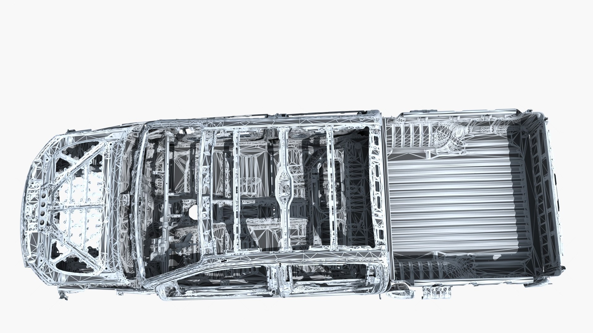 3D Model Pickup Truck Frame - TurboSquid 2066730