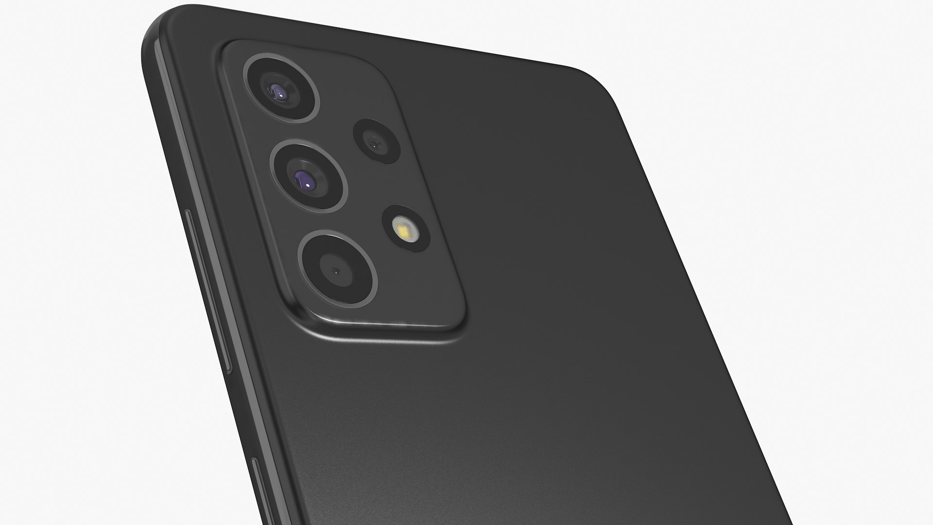 3D Samsung Galaxy A52 Black Model - TurboSquid 1704697