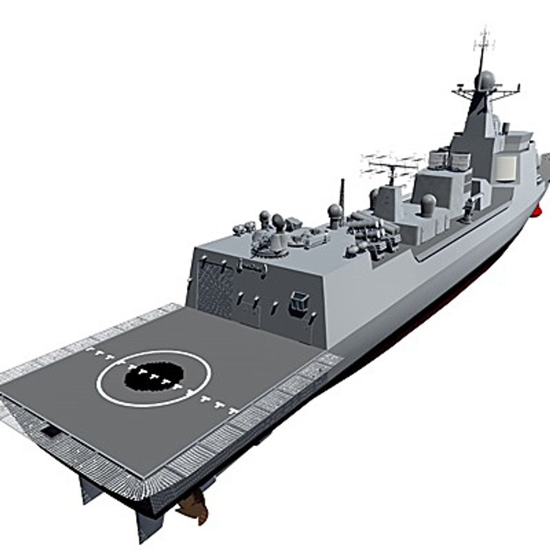 Type 052c Destroyer Warship 3d Model