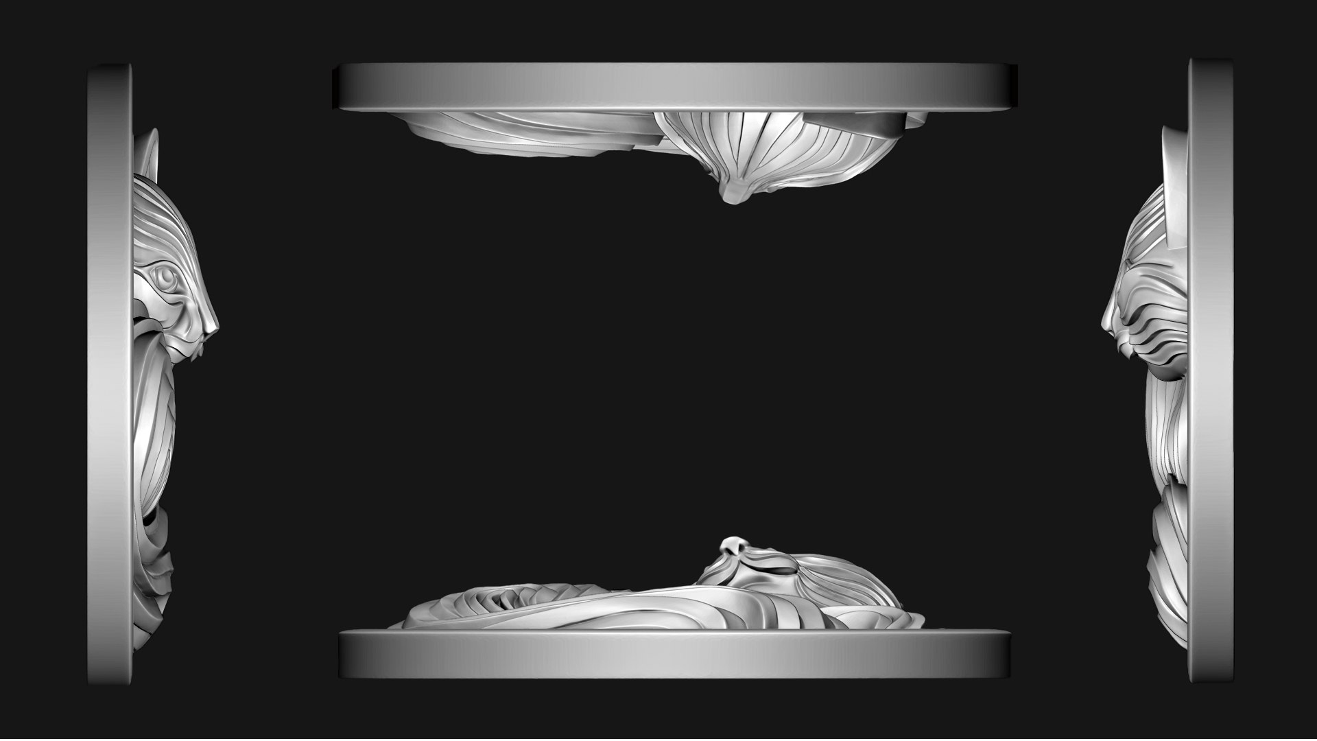 Modern Cat Bas Relief And Pendant 3D Print Model 3D Model - TurboSquid ...